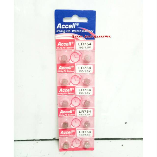 Jual Baterai alat bantu dengar / Baterai jam tangan LR754 ( Harga ...