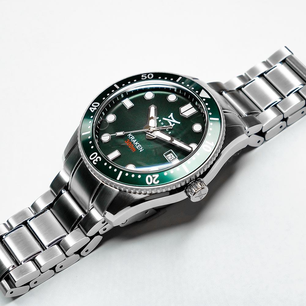 Jual ZENMUZ Diver Kraken Stainless Steel (Green dial / Green Bezel ...