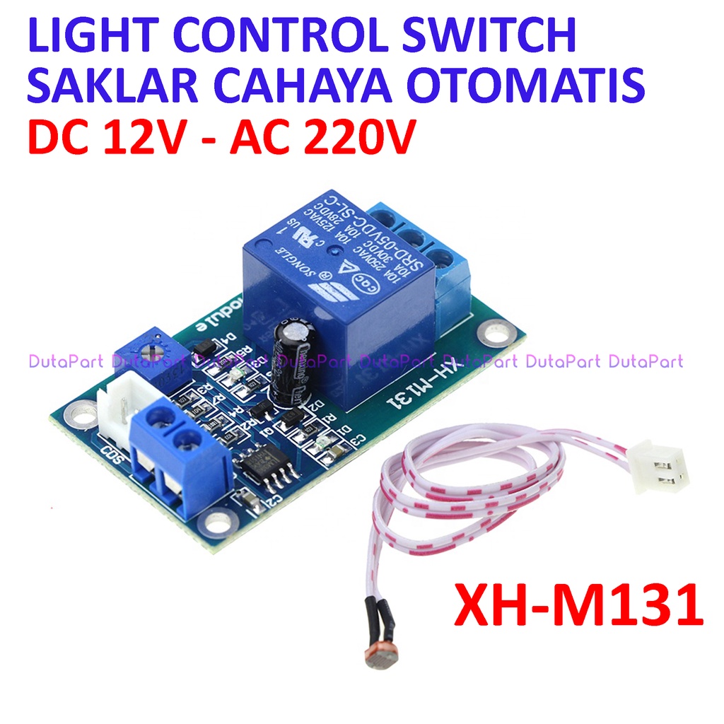 Jual XH-M131 Sensor Saklar Cahaya Otomatis LDR DC 12V Output Relay AC 220V | Shopee Indonesia