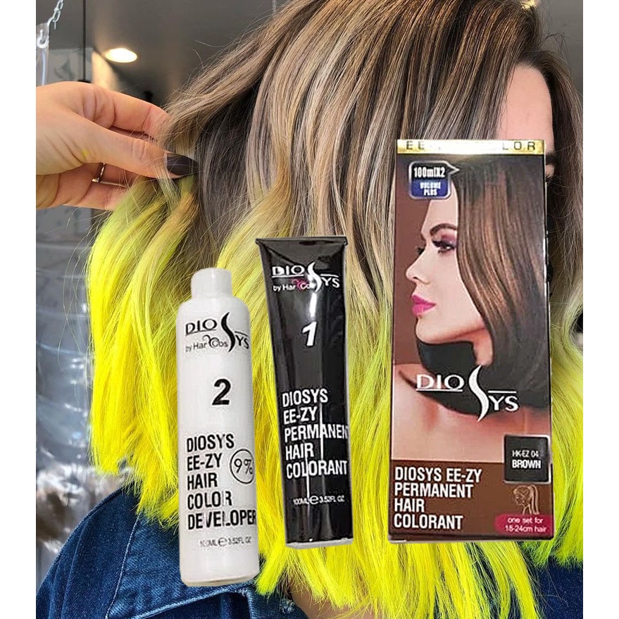 Jual Diosys Pewarna Rambut Permanen Dan Penetral Bleaching 100 ML ...