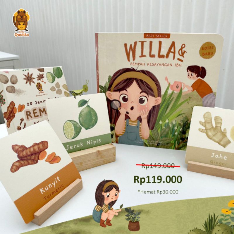 Jual Little Quokka | Willa & Rempah Kesayangan Ibu | Edisi Cetak Ulang ...