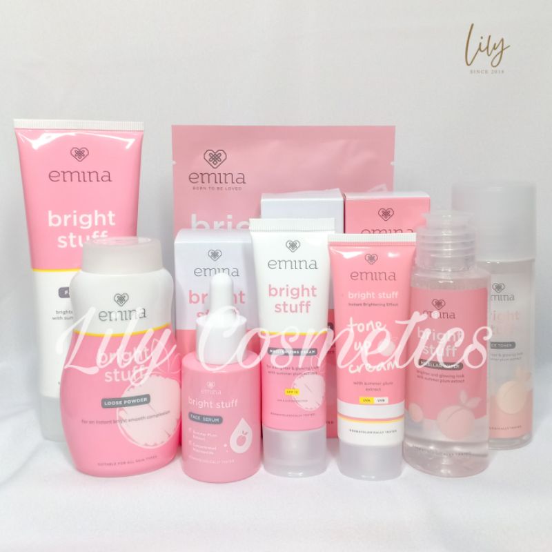 Jual PAKET 8 in 1 - Emina Bright Stuff Series Lengkap - Kemasan Baru ...