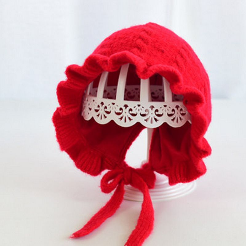 Jual (Pimenova) Topi bonnet bayi topi dutch lady bayi topi bonet rajut ...