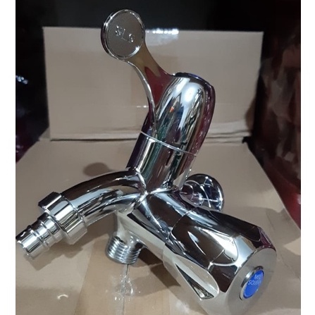 Jual KRAN CABANG TERSEDIA 2 TYPE MAHKOTA DAN ENGKOL PVC CHROME SOLIGEN ...