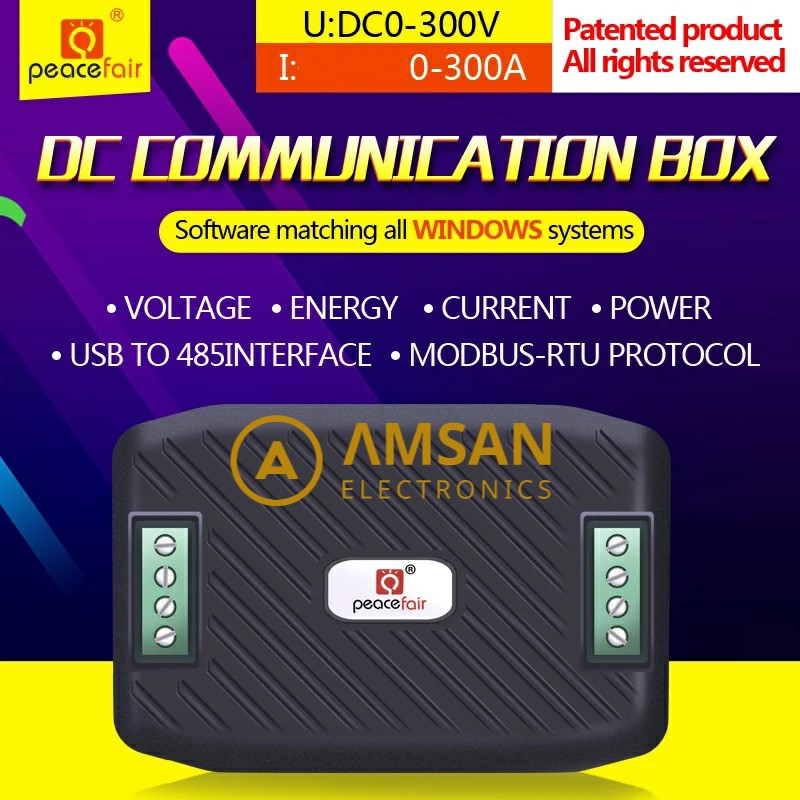 Jual Peacefair PZEM-017 DC Watt Meter modbus kabel USB RS485 Interface ...