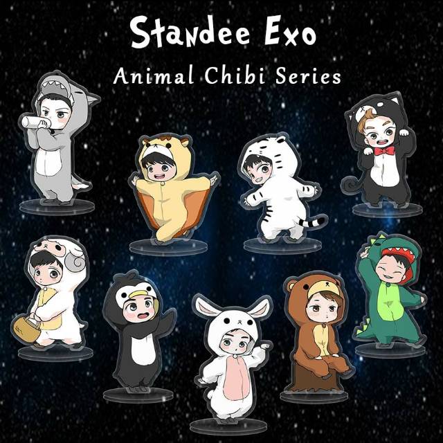 Jual [Standee] exo animal chibi series sehun chanyeol D.O | Shopee ...