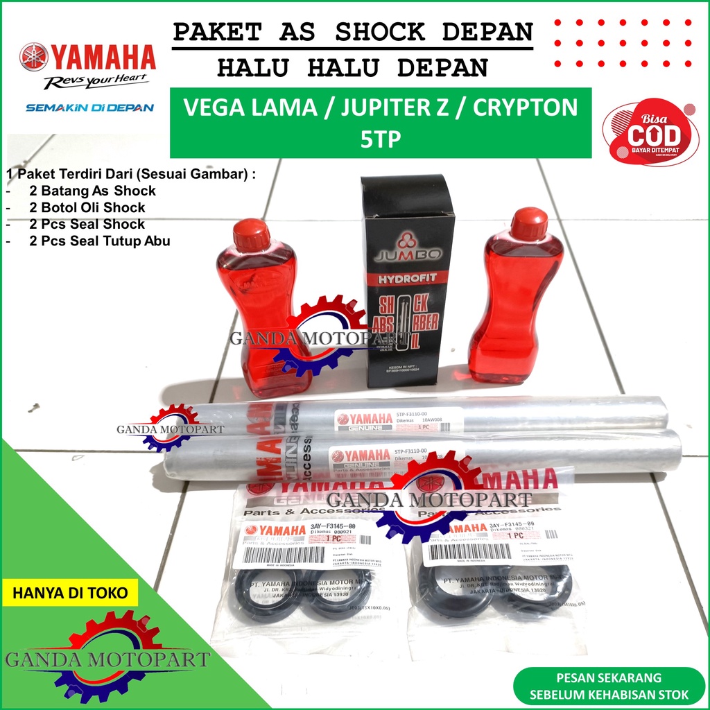 Jual PAKET AS SHOCK DEPAN VEGA R LAMA JUPITER Z LAMA CRYPTON - AS SHOCK ...