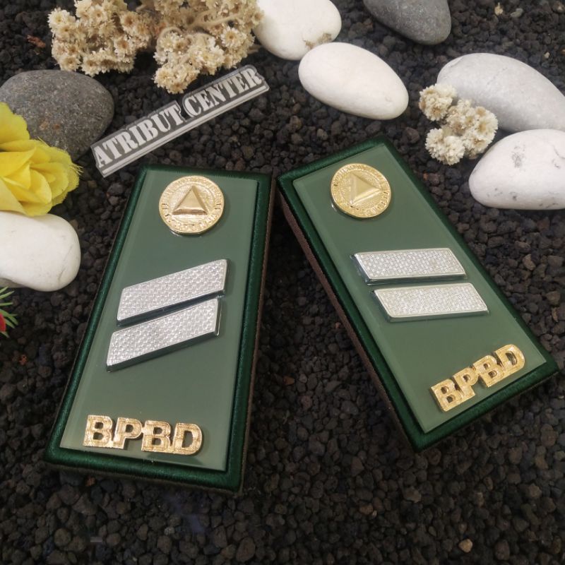 Jual Pangkat Pdh BPBD D3 Kain Akrilik Hijau | Shopee Indonesia