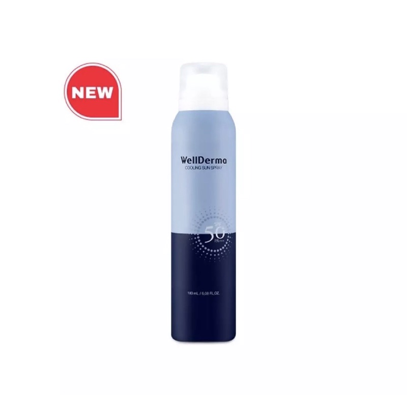Jual WELLDERMA COOLING SUN SPRAY SPF 50+ PA+++ 180ml | Shopee Indonesia