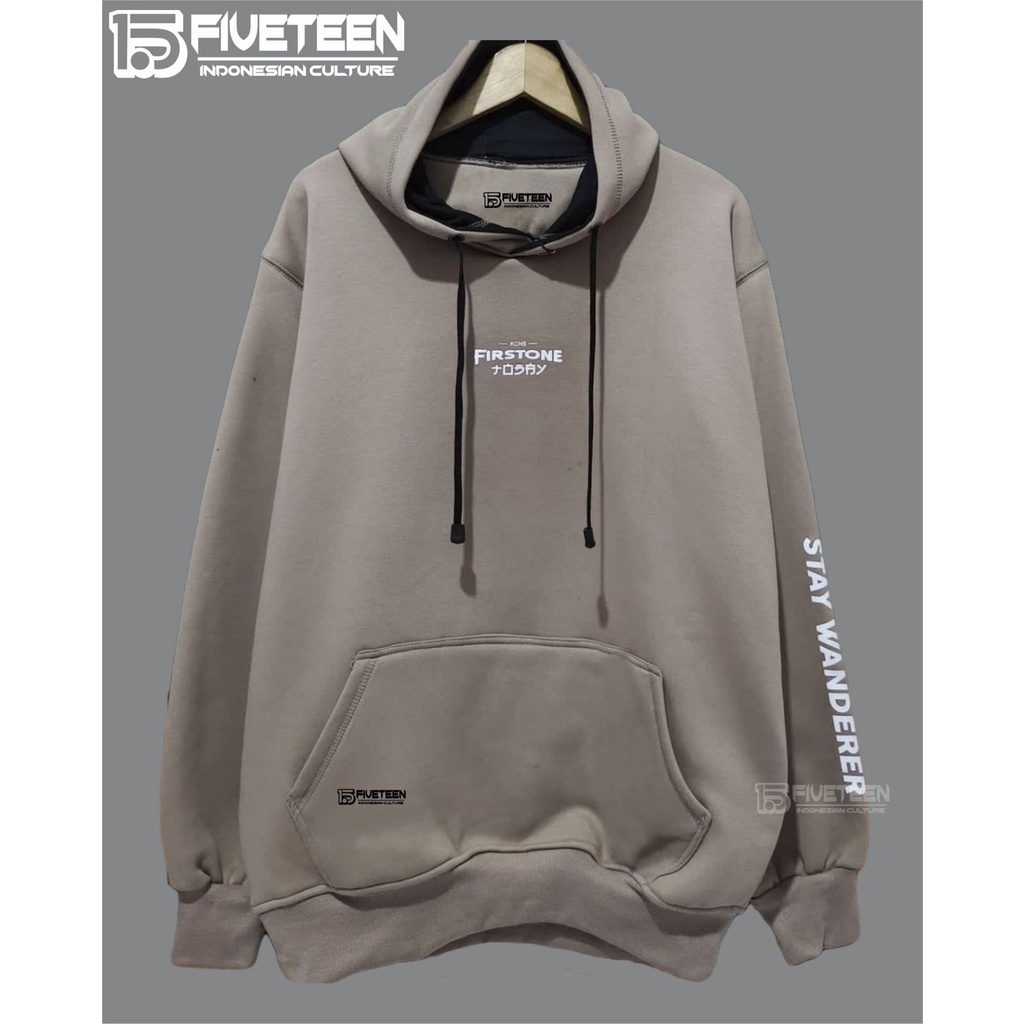 Jual hoodie distro fifteen15 warna cream firstone sweater distro pria ...