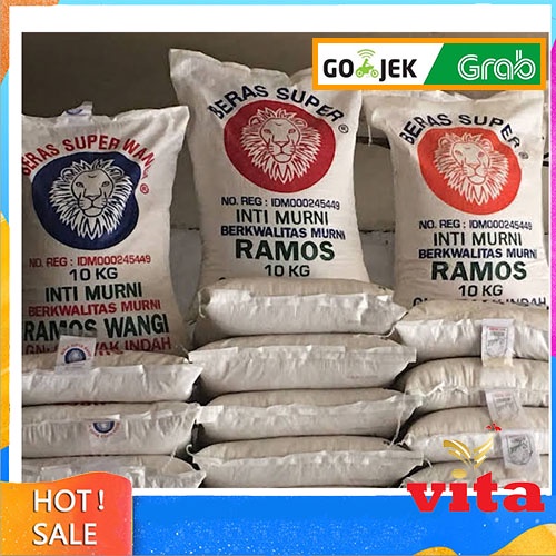 Jual Beras Ramos Super Kepala Singa 10kg | Shopee Indonesia