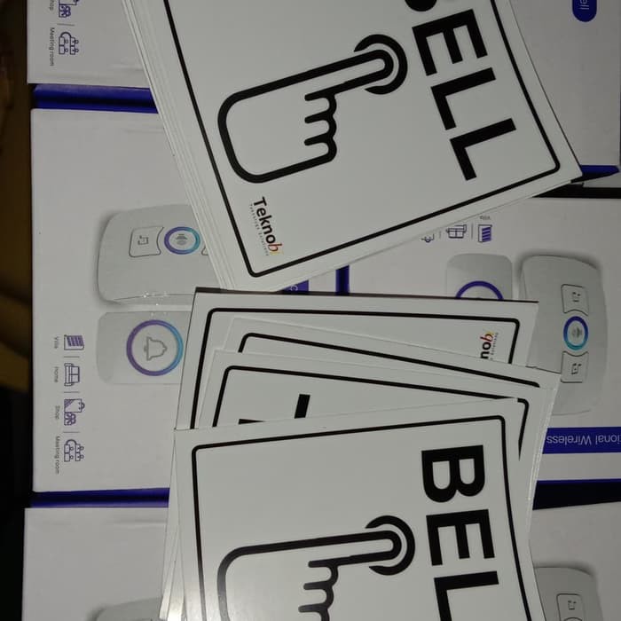 Jual Stiker Bel Pintu Rumah Teknobi Sticker Vinyl Vinil Door Bell ...