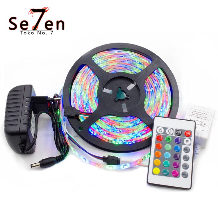 Jual Led Strip 5M Remote RGB Warna Warni Kelap Kelip | Shopee Indonesia