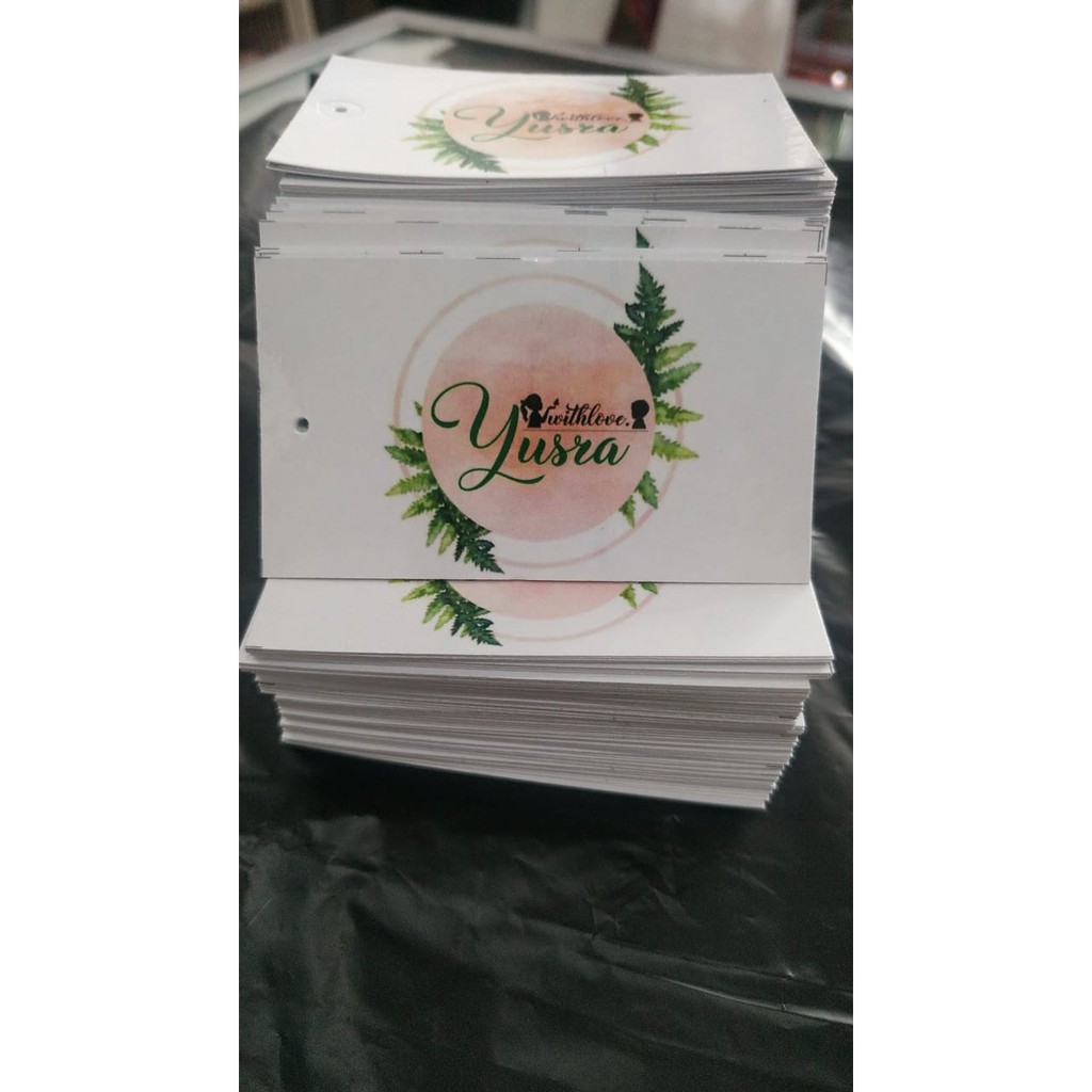 Jual HANGTAG / HANG TAG / LABEL LIPAT 5x8 (terbuka) | Shopee Indonesia