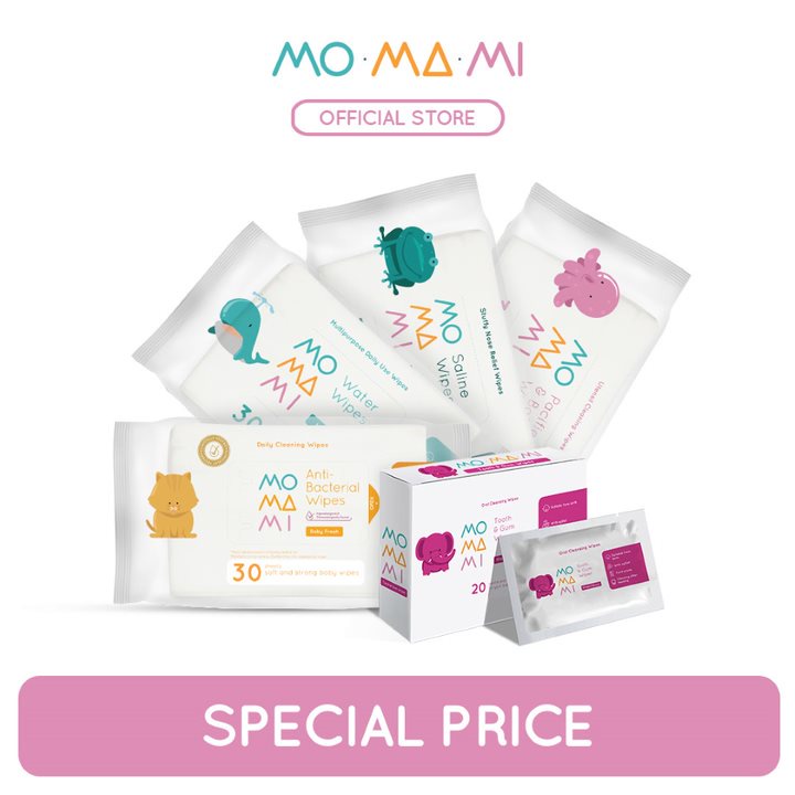 Jual Momami Wet Tissue Bundle Starter Pack Wipes Tisu Basah Isi 5 Pcs ...