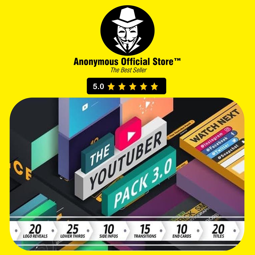 Jual KOLEKSI THE YOUTUBER PACK PREMIUM UNTUK KEBUTUHAN YOUTUBER CHANNEL ...