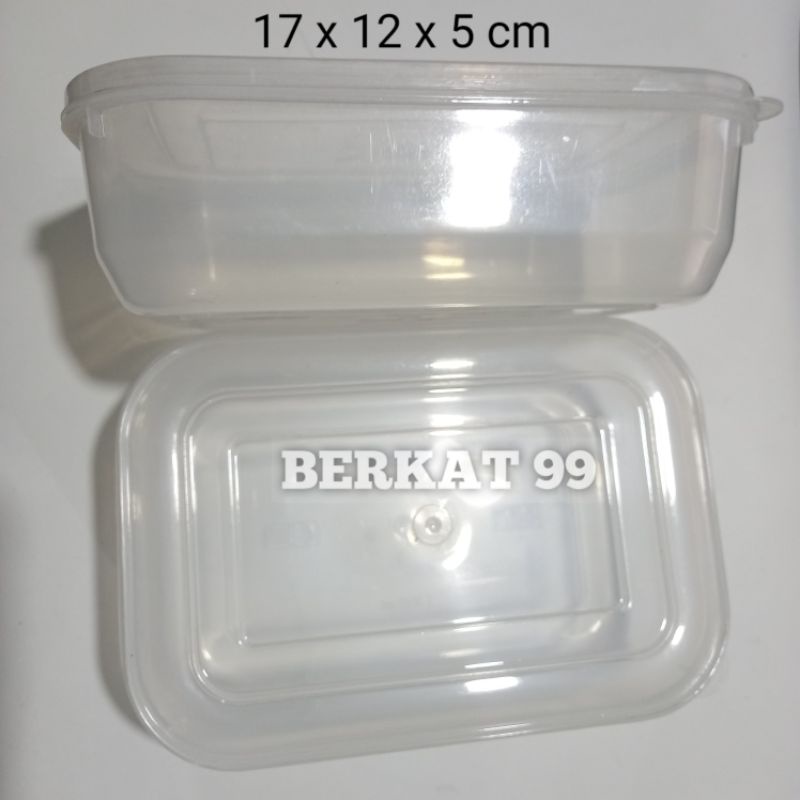Jual Kotak Tempat Makan Box Plastik Plastik Bening 850ml Lunch