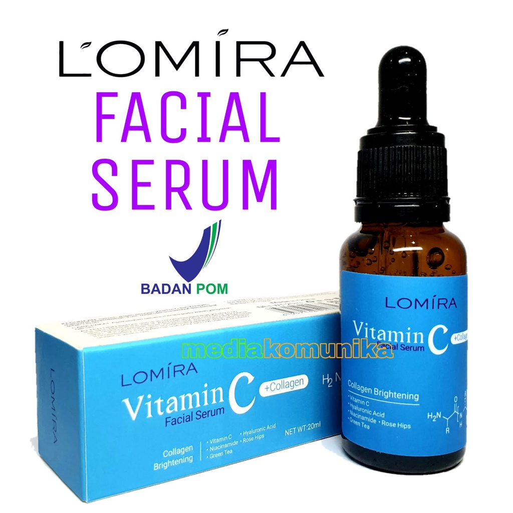 Jual LOMIRA Vitamin C Facial Serum with Collagen - BPOM - Brightening ...