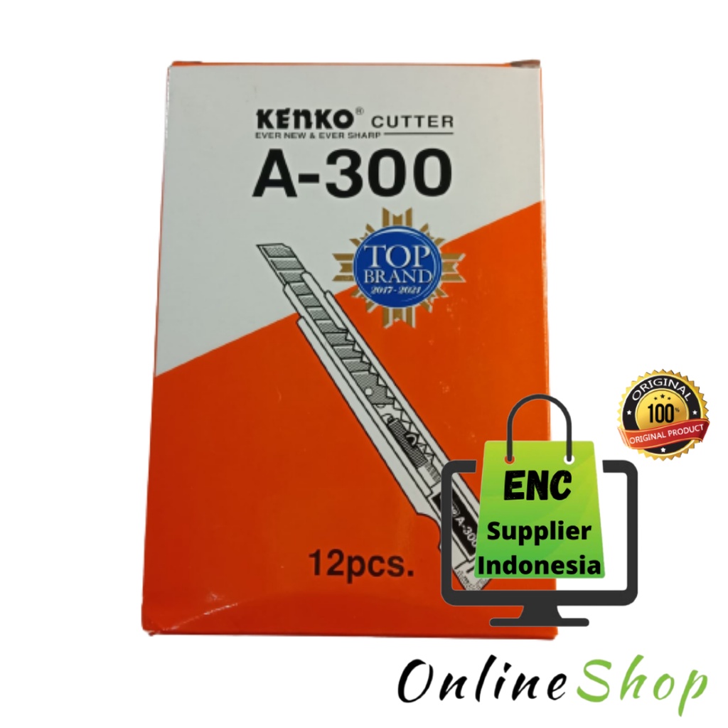Jual kenko 1 buah KENKO Cutter a300 kecil blade a-300 silet a 300 pisau ...