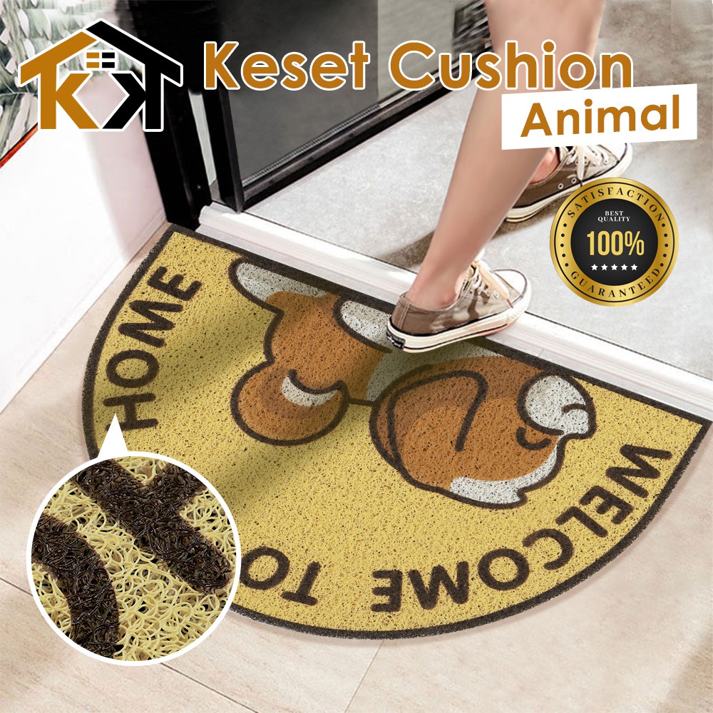 Jual (KK) KESET CUTE ANIMAL DOGGY KUCING LUCU PVC UK 40 X 75CM 4 MOTIF ...