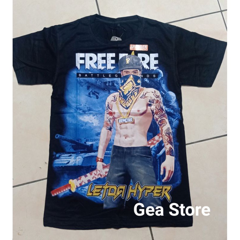 Jual baju kaos distro anak free fire LETDHA BUNDLE terbaru | Shopee ...