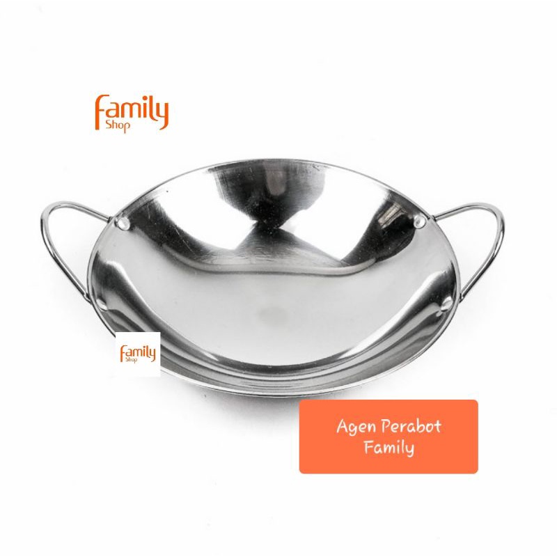 Jual Kuali Wajan Penggorengan Mini 24 cm Stainless Steel 9 inch ...