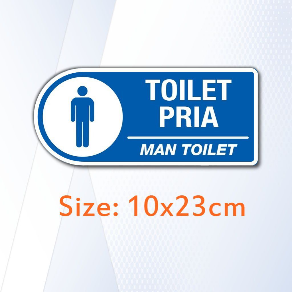 Jual Signage Rambu Toilet Pria Man Toilet Sign PVC Tebal 5mm | Shopee ...