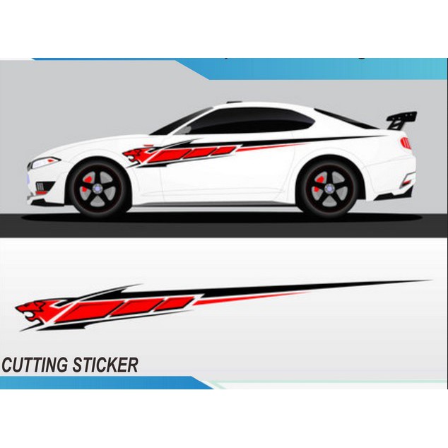 Jual stiker mobil sedan vios stiker Stiker Variasi Bodi mobil Sedan ...