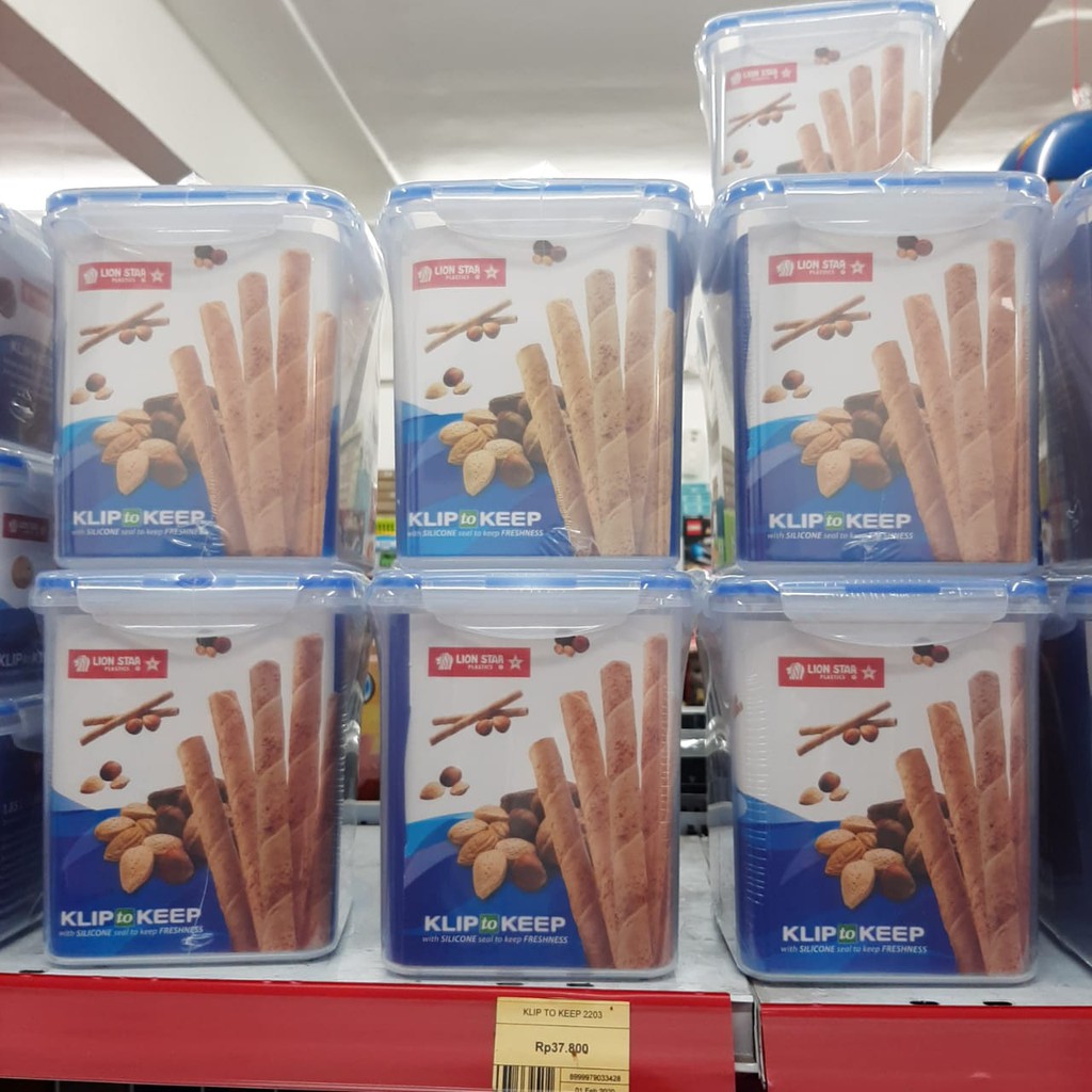 Jual Tempat Roti Klip To Keep KP-81 Kotak Sereal 2.8Liter Toples Lock ...