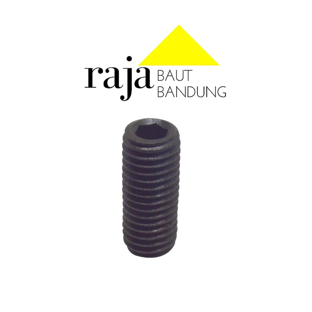 Jual 10PCS BAUT L TANAM M5 5x10 BAJA HITAM SOCKET SET SCREW BAJA | Shopee Indonesia