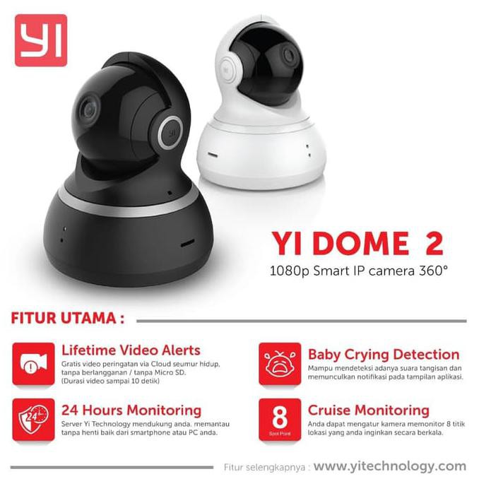 Jual Adaptor-Slae-275Ty- Xiaomi Yi Dome Ipcam Inter Internasional Version Xiaoyi 720P Putar Gar ...