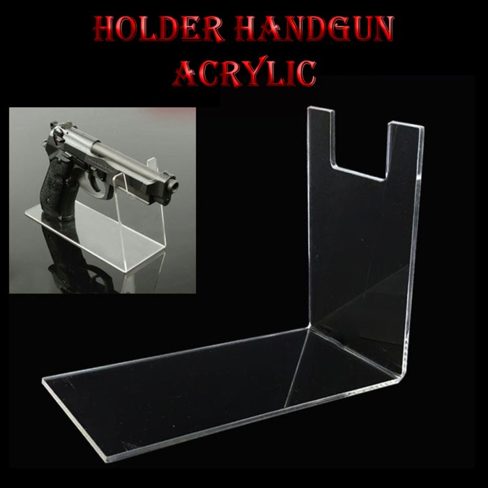 Jual Stand Handgun Acrylic - Tatak Holder Pistol Akrilik Bening AS21 ...