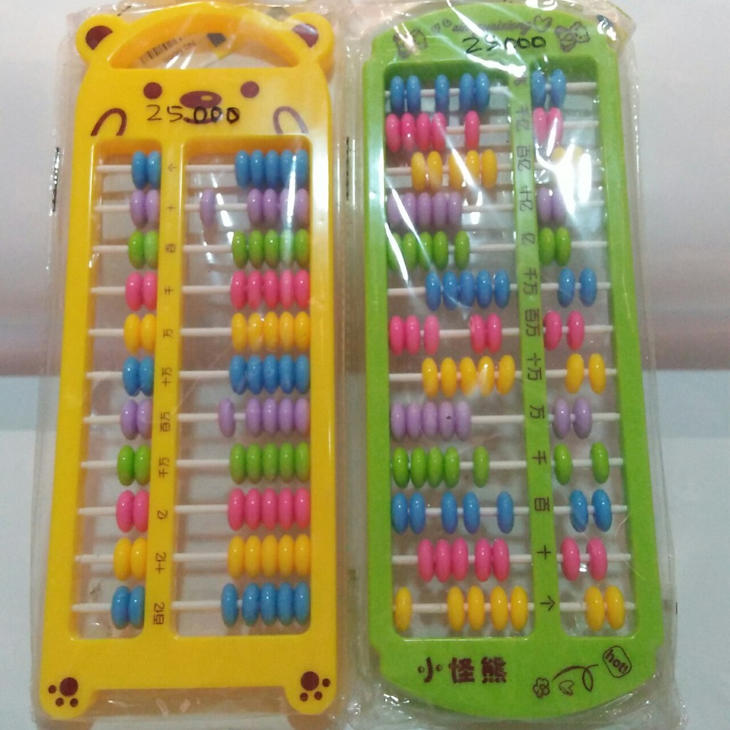 Jual alat hitung anak sekolah sempoa ketek an ruji | Shopee Indonesia