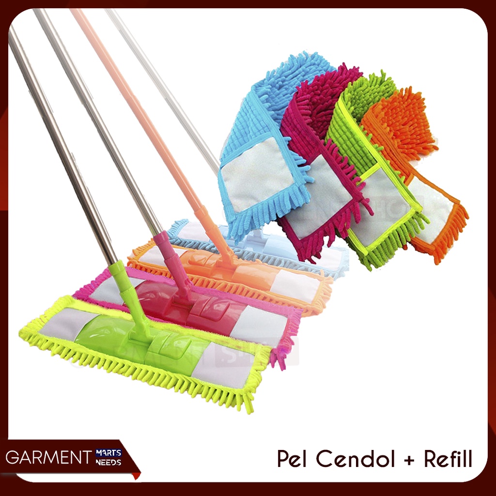 Jual PENDOL - Alat Pel Pembersih Lantai Kain Cendol Microfiber Refill Anti Bakteri | Shopee ...