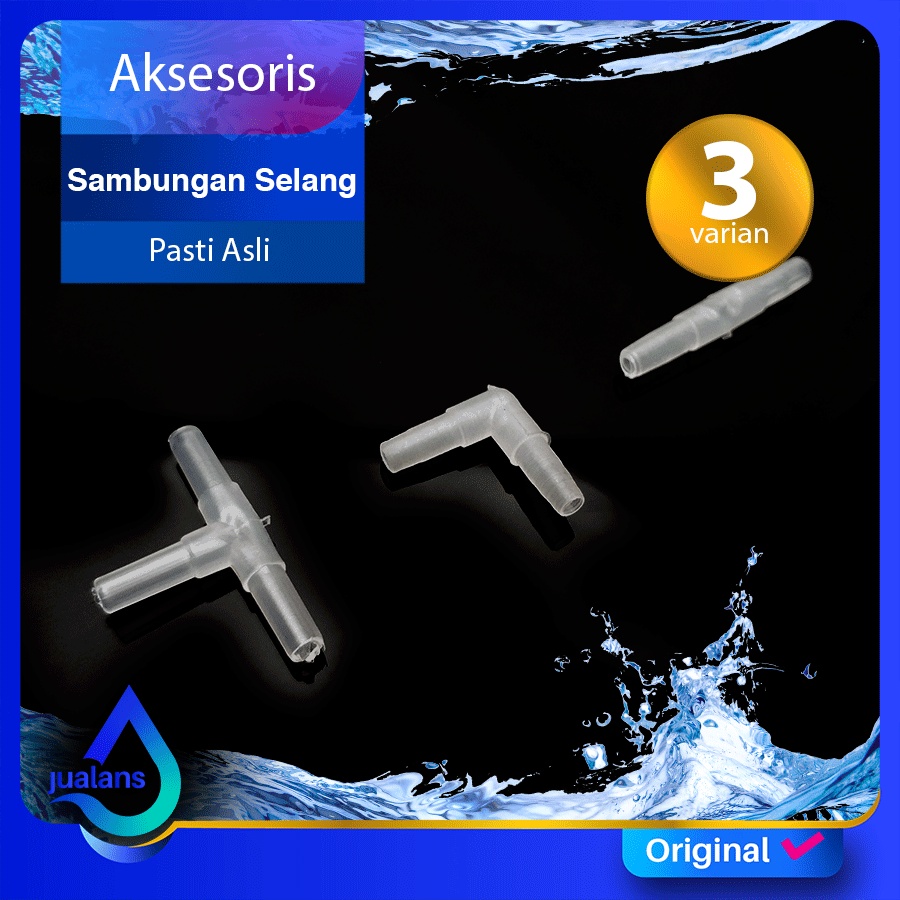 Jual Sambungan Selang Aerator Aquarium 3/16 Konektor T Selang Aquarium ...