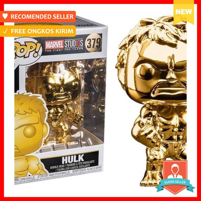Jual FUNKO POP ORIGINAL MARVEL STUDIOS HULK GOLD CHROME | Shopee Indonesia
