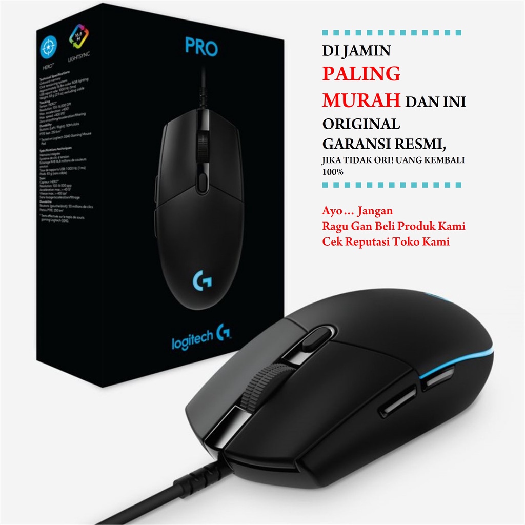 Jual Mouse Logitech G Pro Mouse Hero 25k Gaming | Shopee Indonesia
