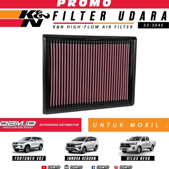 Jual Filter Udara Kandn Kn Knn Innova Reborn Venturer Fortuner Vrz Hilux 