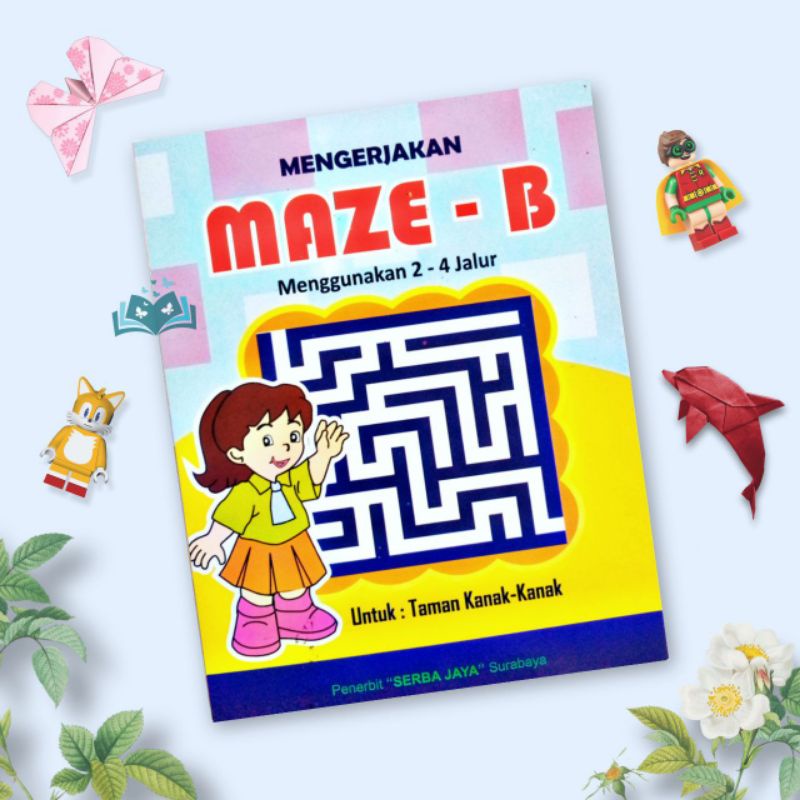 Jual SJ - Buku Aktivitas Anak Bermain Maze A B Labirin Game Permainan ...
