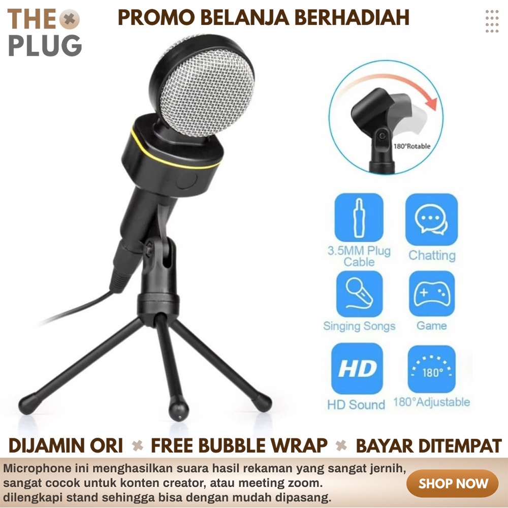 Jual Mikrophone Microphone Condenser Perekam Suara Youtuber Mic Podcast ...