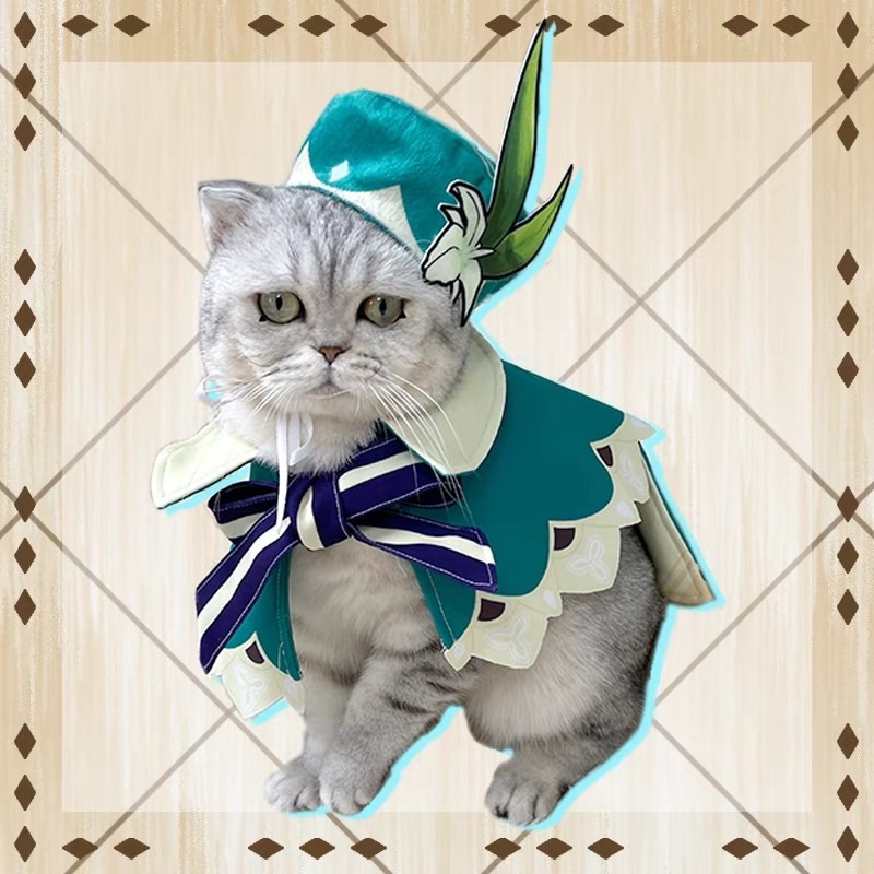 Jual [READY] Genshin Impact Venti Cosplay for Cat & Dog costume for ...