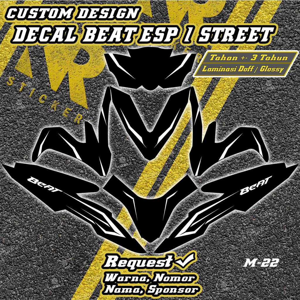 Jual Stiker Decal Fullbody Beat Esp / Beat Street 2017-2019 | Custom ...