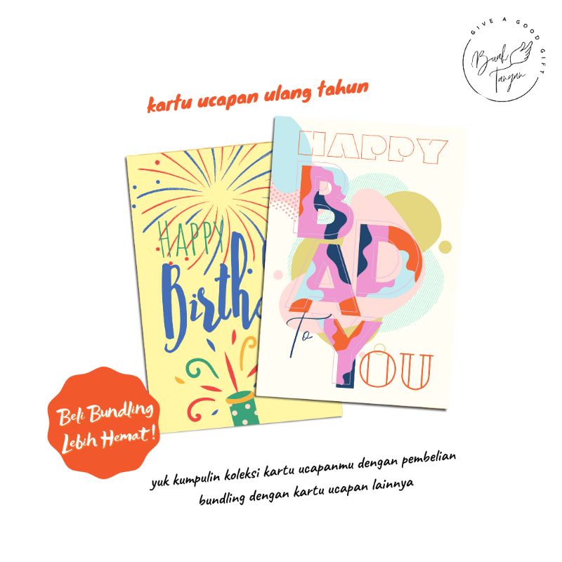 Jual Kartu Ucapan Ulang Tahun Birthday Buah Tangan Shopee Indonesia