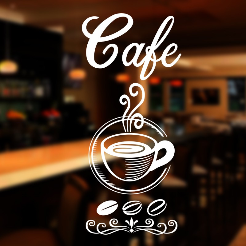 Jual Stiker Kaca Cafe Kopi bisa Dinding Coffee Shop Cutting Sticker ...