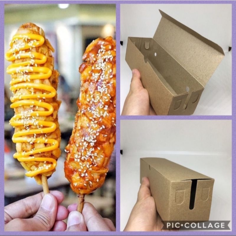 Jual BOX SOSIS/CORN DOG/HOTANG 18x5,5x5,5 PAPER CRAFT FULL LAMINASI ...