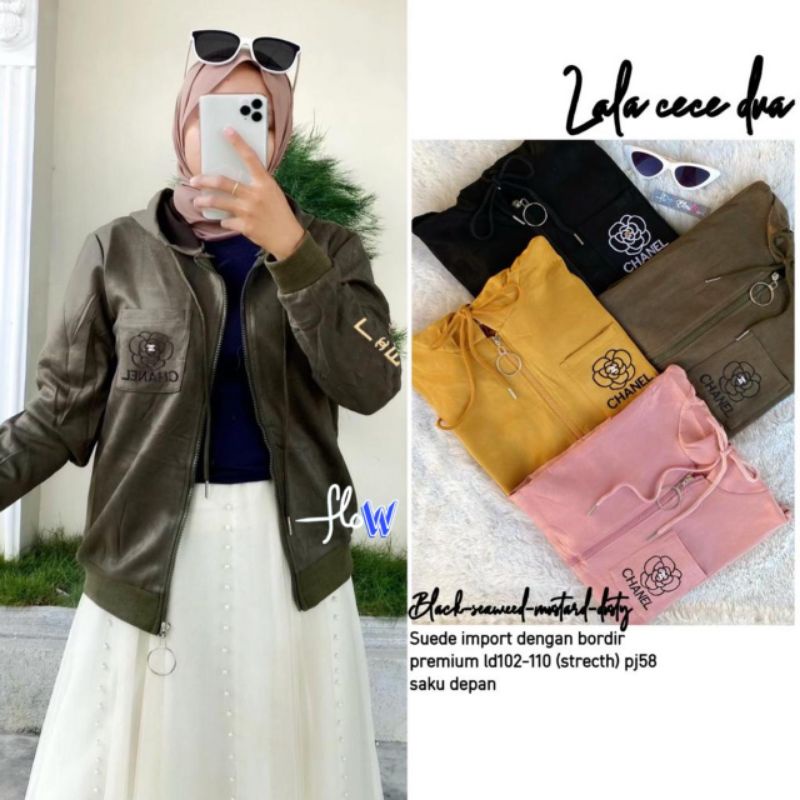 Jual lala cece dua / jaket cewek keren / jaket milenial | Shopee Indonesia