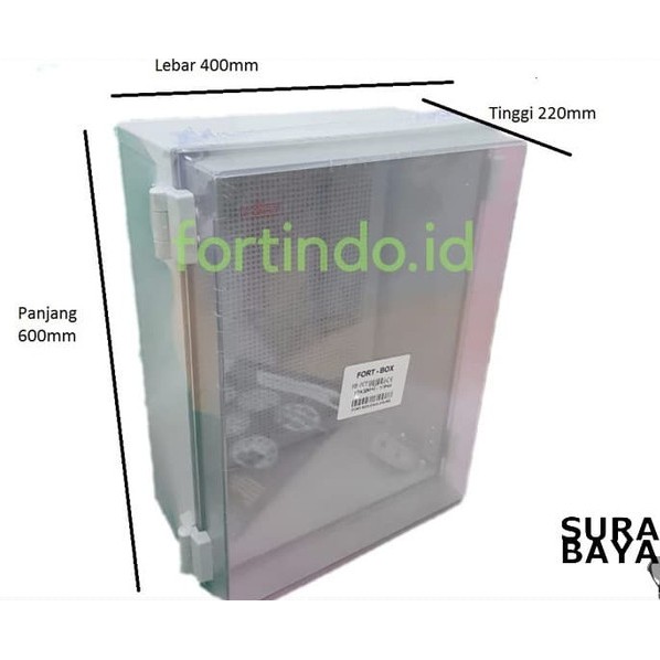 Jual Box Panel PCT-604022 Transparan 600X400X220 Plastik Enclousure ...