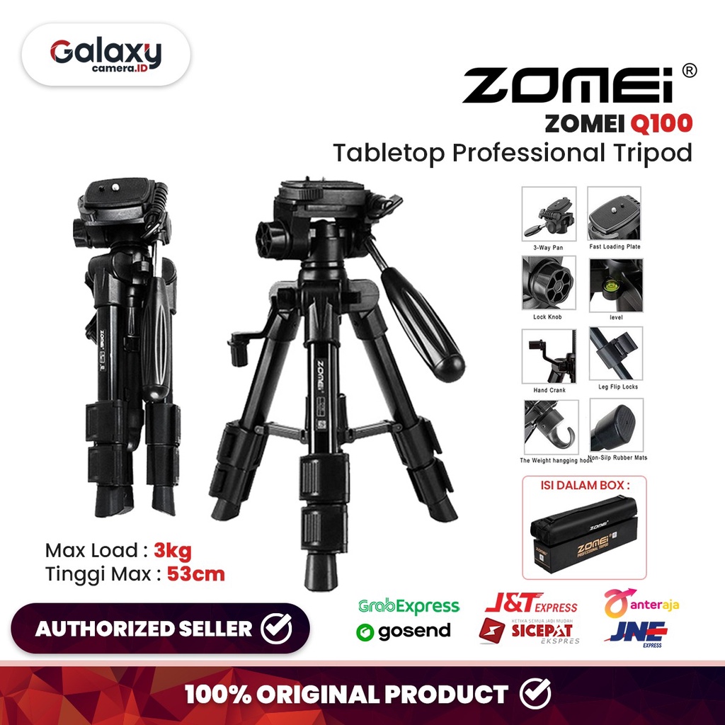 Jual Zomei Q100 Tripod | Shopee Indonesia