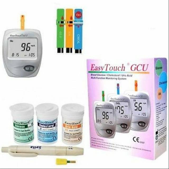 Jual Alat Easy Touch GCU (alat pemeriksaan darah untuk kolesterol, gula ...