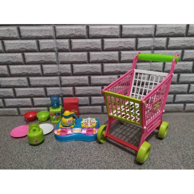 Jual MAINAN TROLLEY KERANJANG DORONG MURAH / TROLY SUPERMARKET ANAK ...
